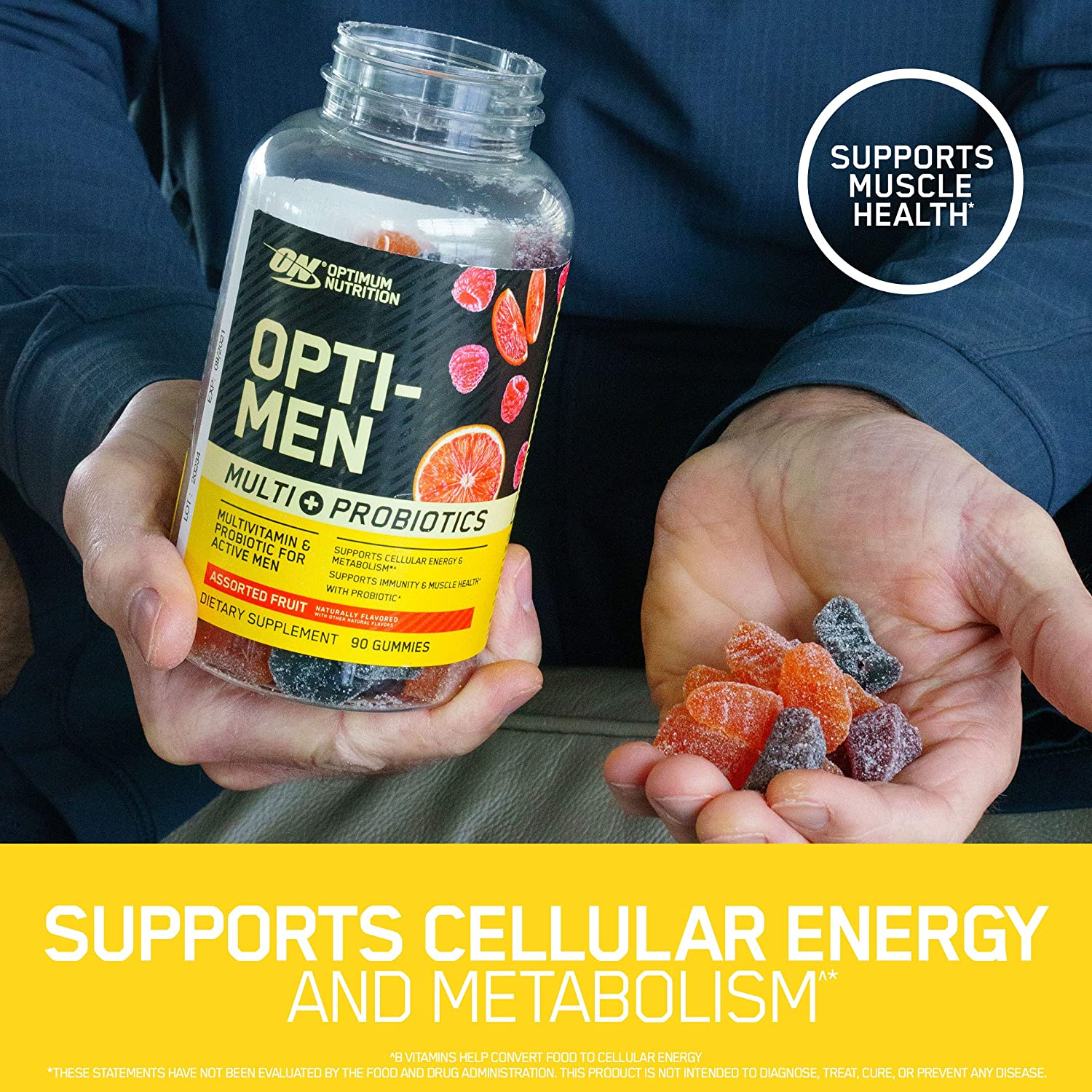 Optimum Nutrition Opti-Men Multivitamin & Probiotics Gummies | Parform Golf